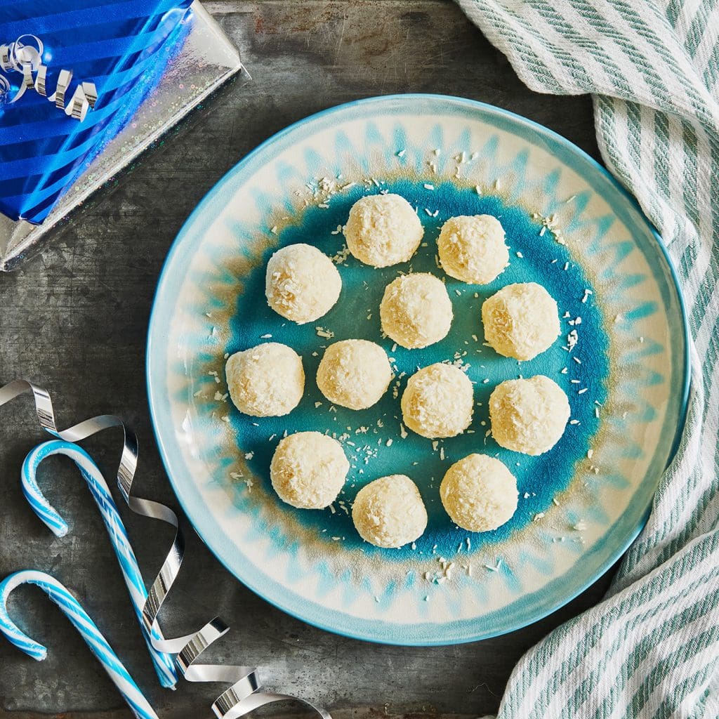 Low Carb, No Sugar Added, Peppermint Snowball Truffles - Bake Believe ...